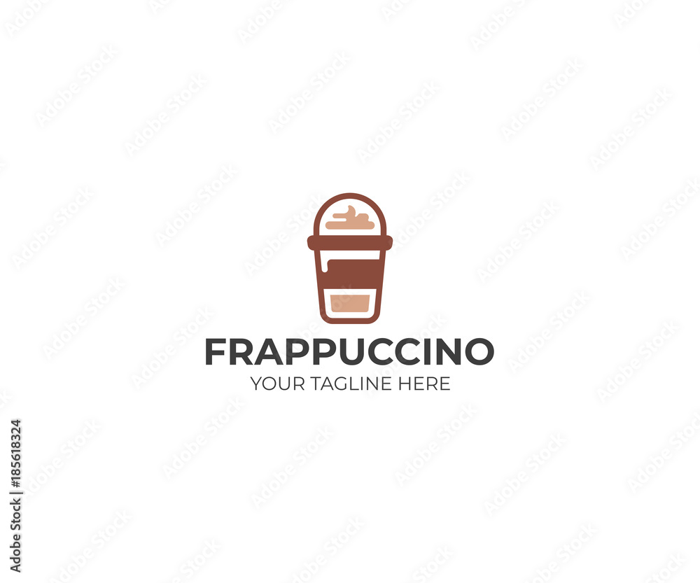 Frappe Logo Template. Frappuccino Vector Design. Coffee Drinks ...