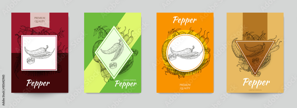 Set of template for branding, cover package, identity, banner, promote ...