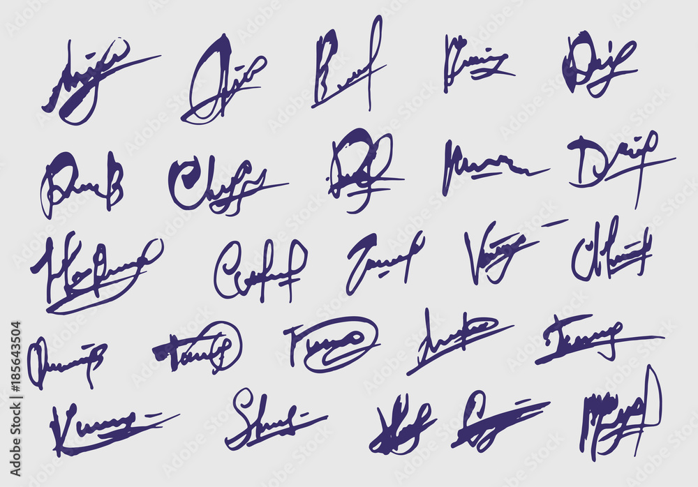 Abstract Signature Backgrounds