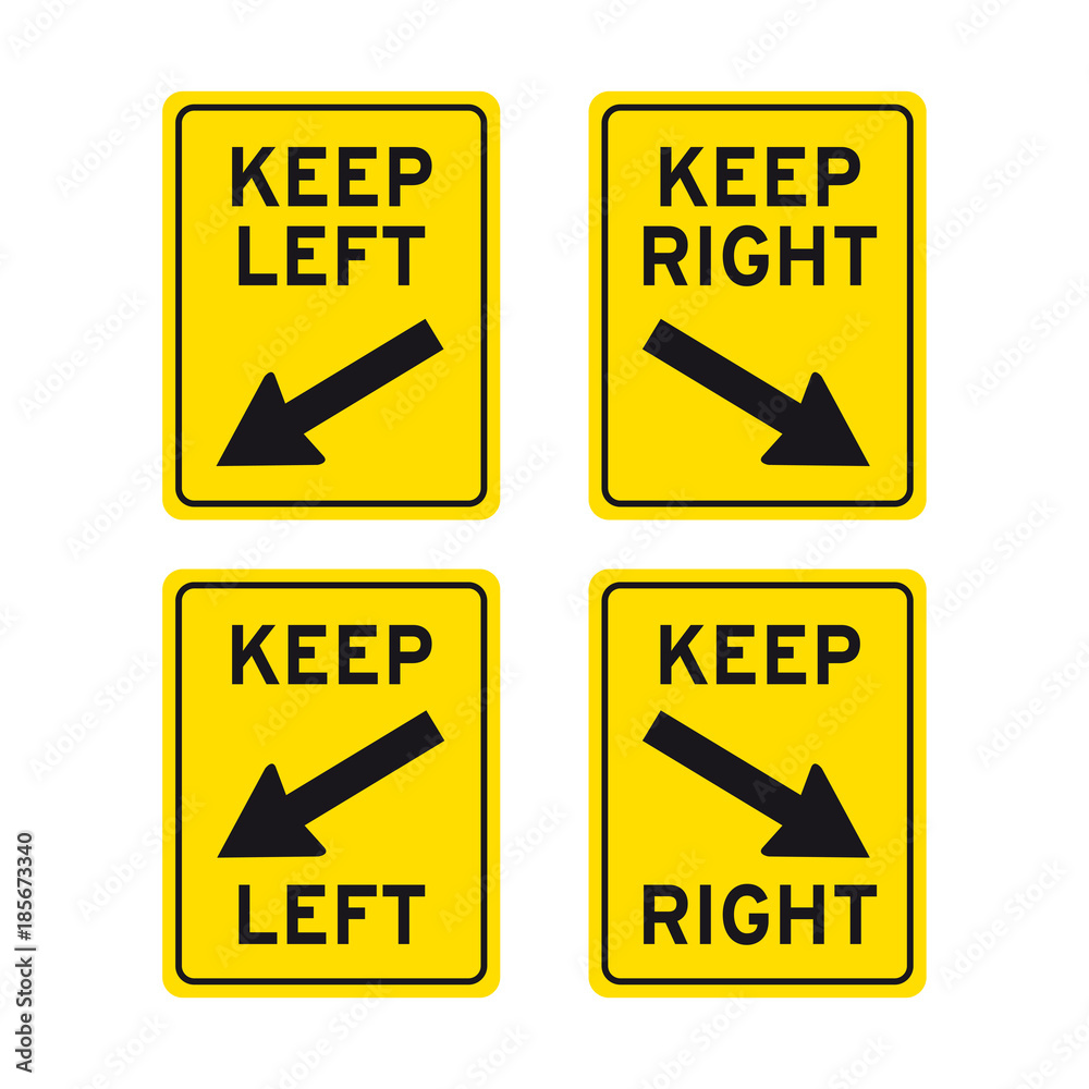 Keep Left Sign