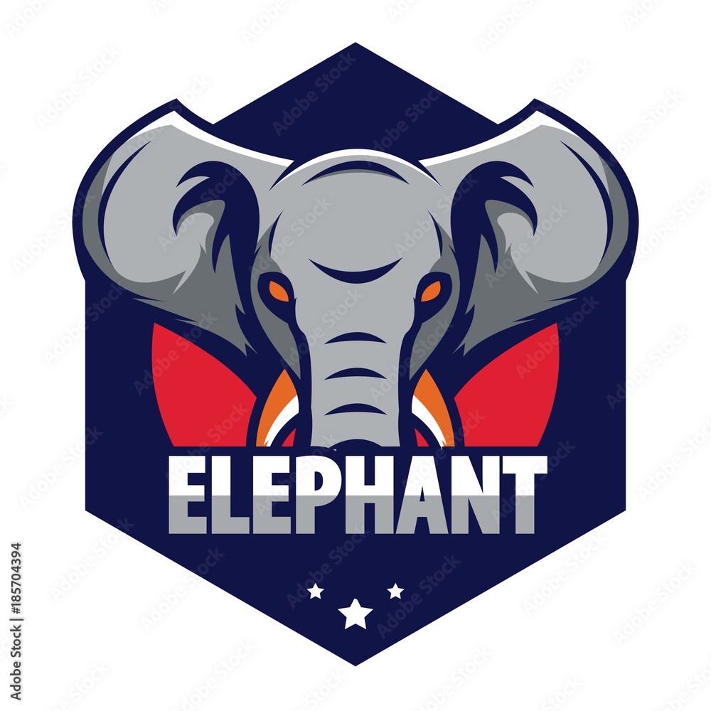 Elephant logo vector Stock Vector | Adobe Stock