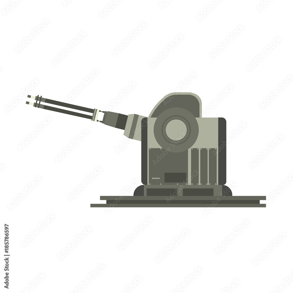 Warship turret vector Stock Vector | Adobe Stock
