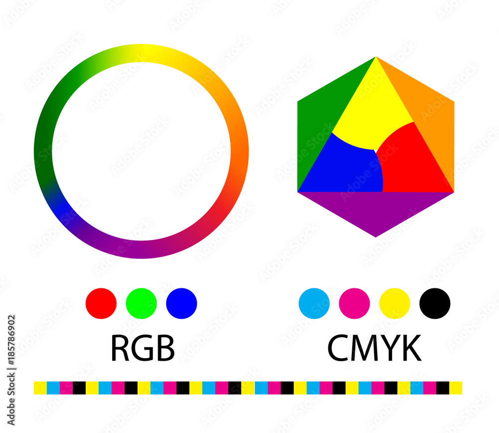 Vector illustration of color circle. Gradation of colors in the circle ...