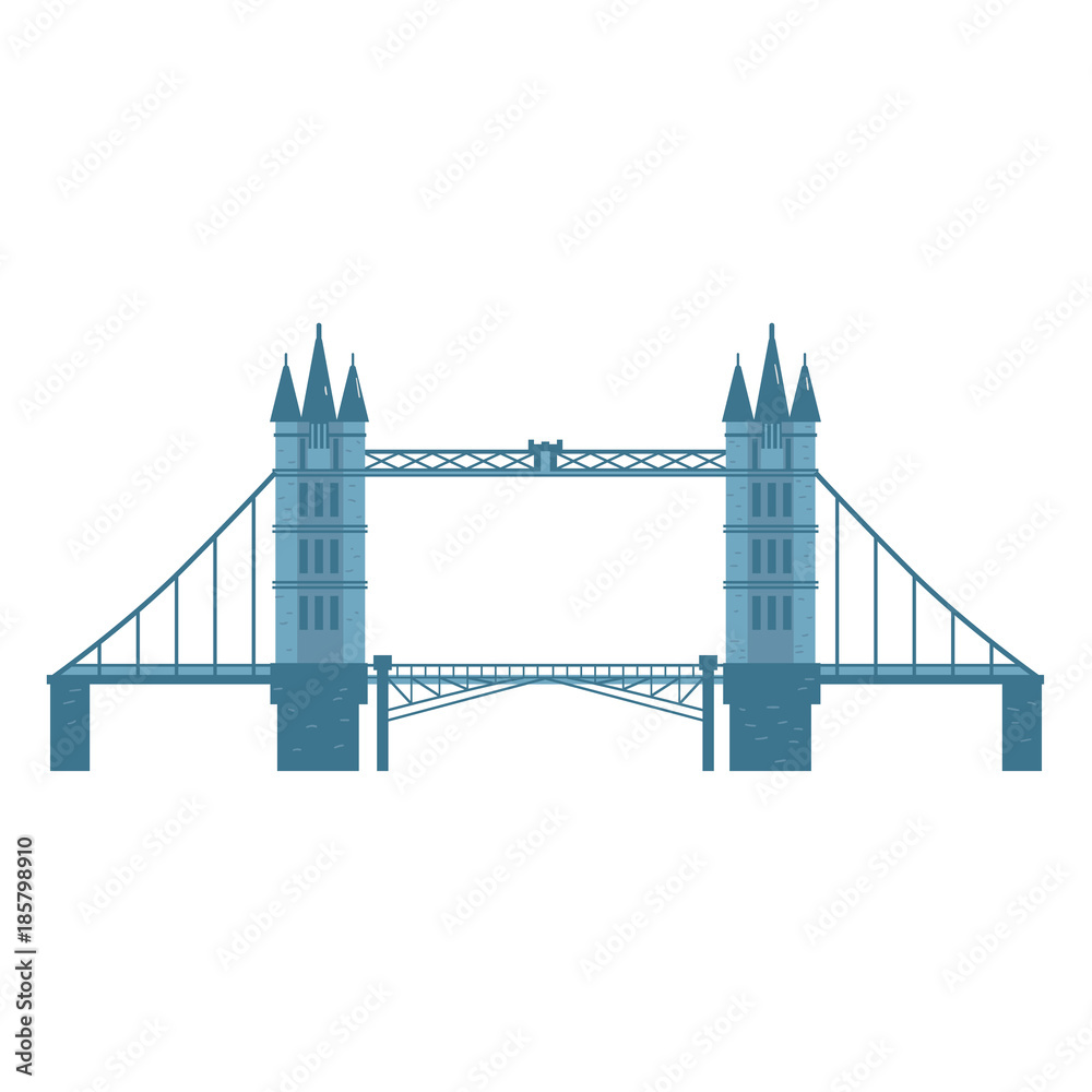 London Tower Bridge, England, United Kingdom symbol and tourist ...