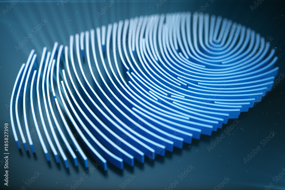 Fingerprint Scanning Identification System. Fingerprint scan provides ...