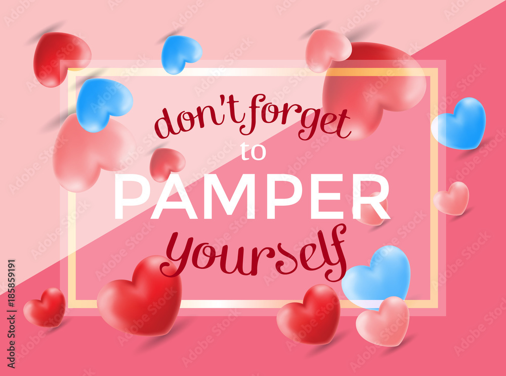 Vector Illustration Of Spa Hand Lettering Inspiration Quote Dont
