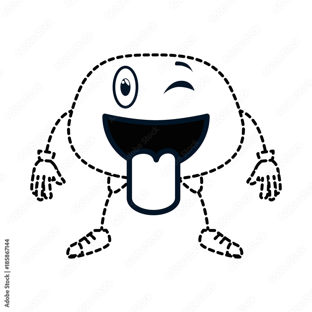 crazy face emogi character vector illustration design Stock Vector ...