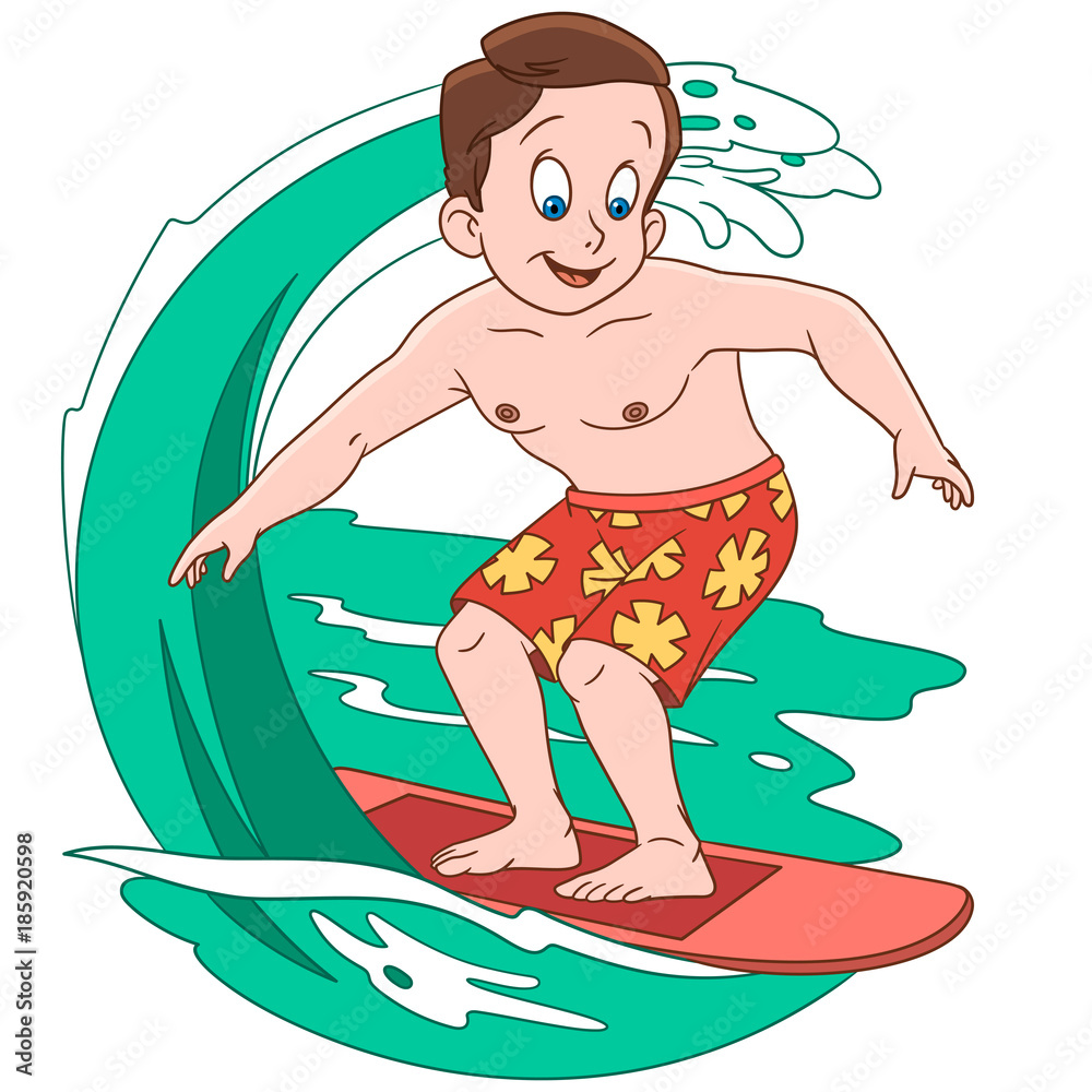 Surfer Kids Clipart