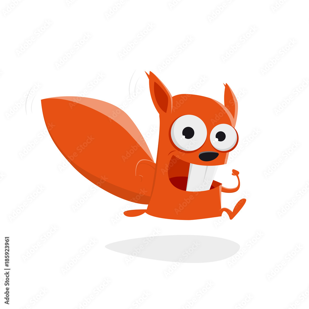Squirrel Running Clipart