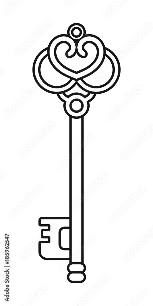 Skeleton Key Coloring Page