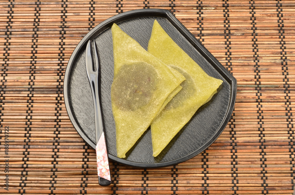 Famous Kyoto's traditional sweets - Yatsuhashi Stock Photo | Adobe Stock