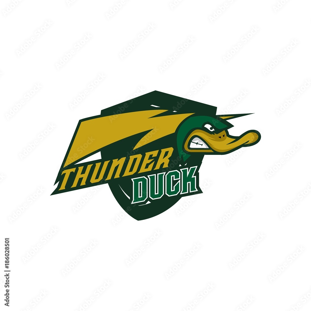 Duck Logo Vector Art Stock Vector | Adobe Stock