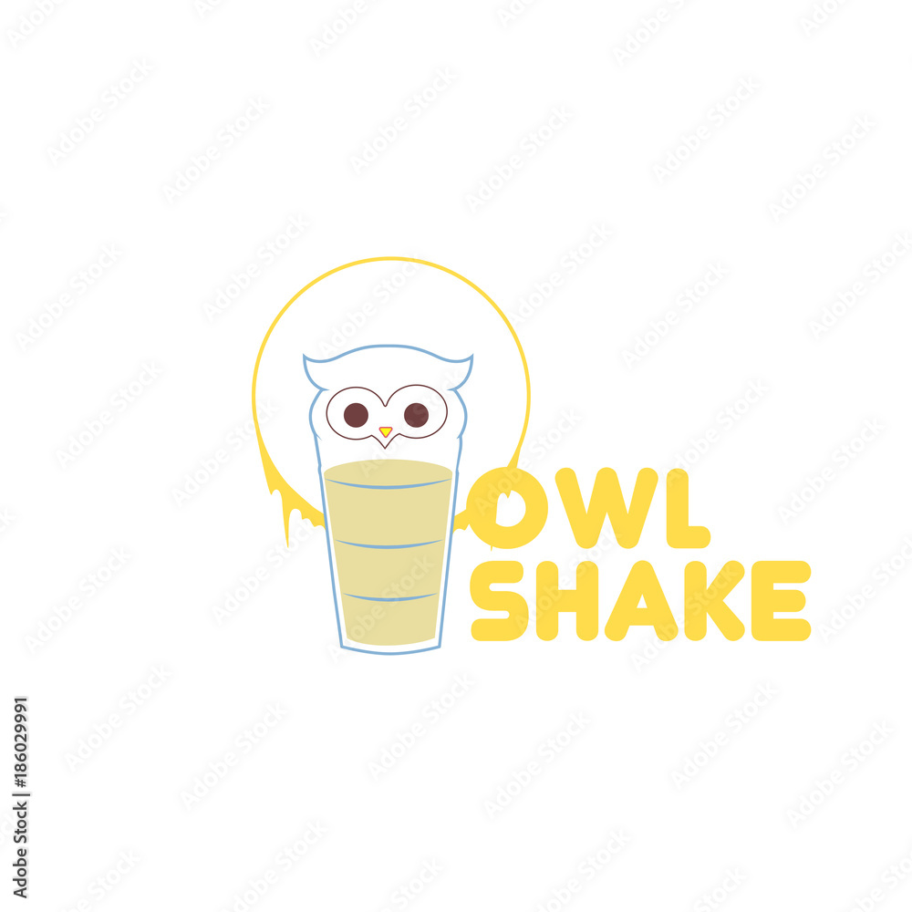 Milkshake Logo Vector Art Stock Vector | Adobe Stock