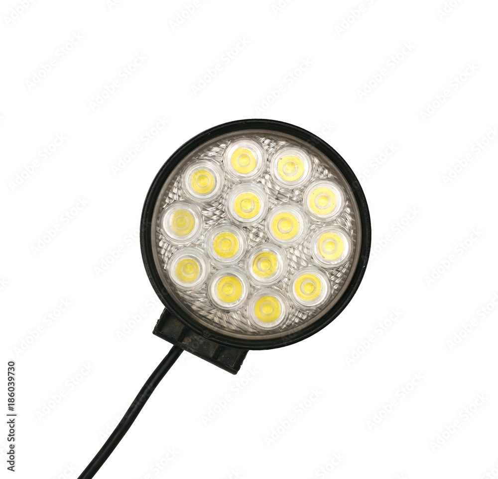 Led spotlight isolated on white background. Stock-Foto | Adobe Stock