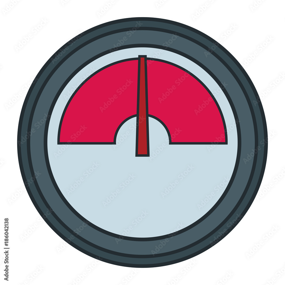 round pressure gauge icon vector illustration graphic design Stock ...