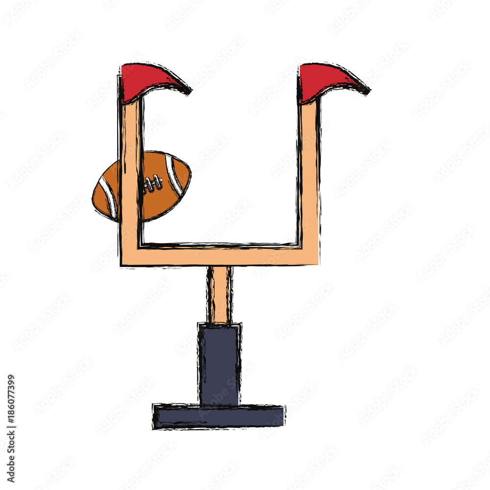 Football Field Goal Vector