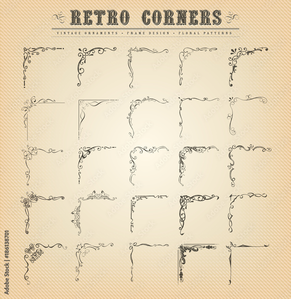 Old Fashioned Corner Borders