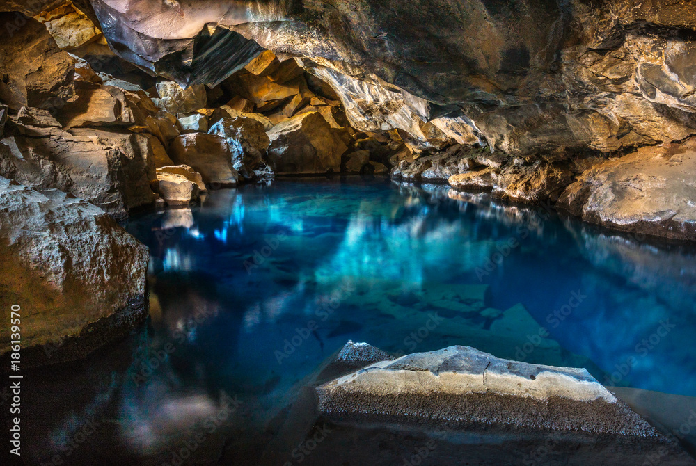 Azure cave Stock Photo | Adobe Stock