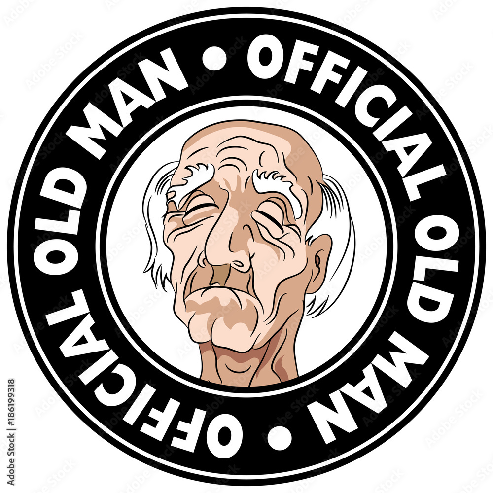 Old Geezer Icon Stock Vector | Adobe Stock