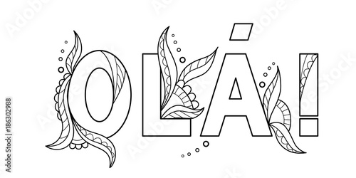 Ola Clip Art Language