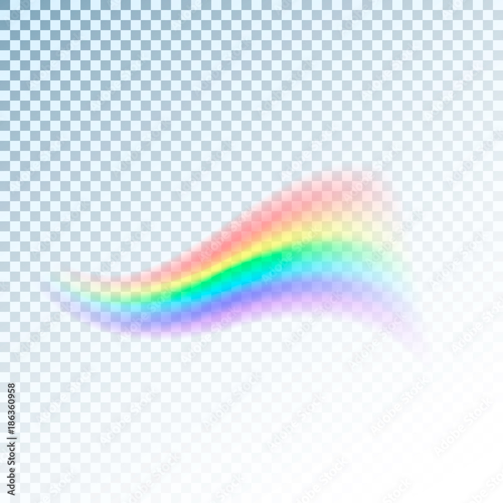 Rainbow icon. Abstract colorful spectrum of light. Vector illustration ...