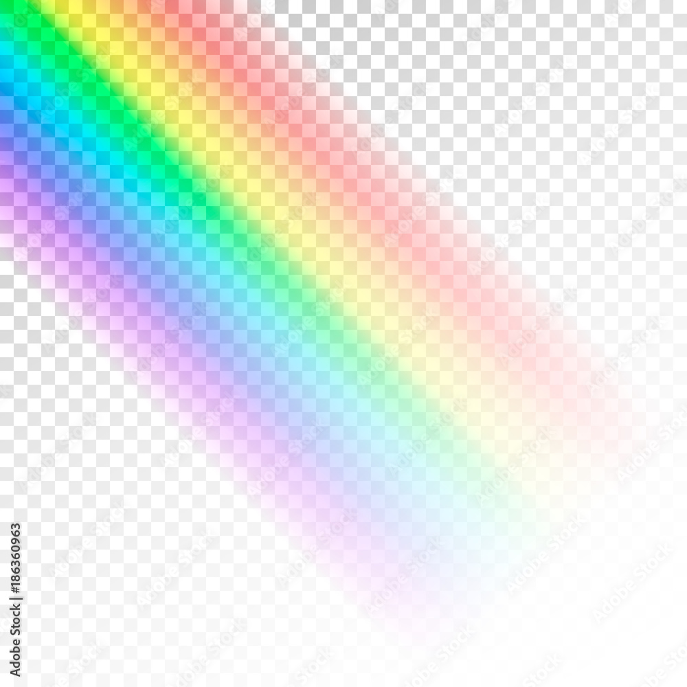 Rainbow template. Abstract colorful spectrum of light. Vector ...