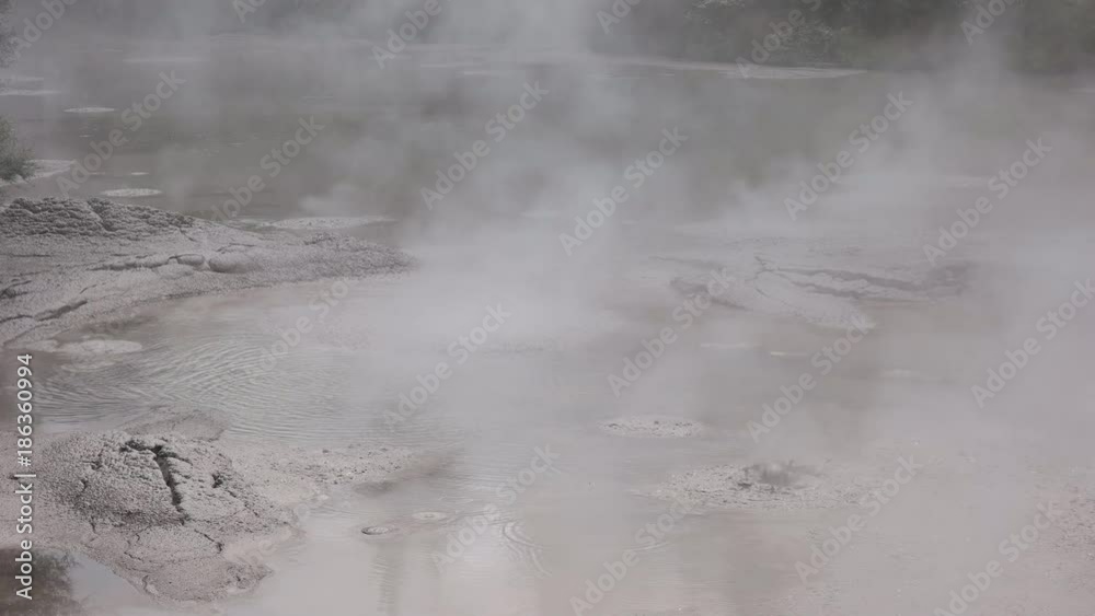boiling mud pool at rotorua on the north island of new zealand Stock ...