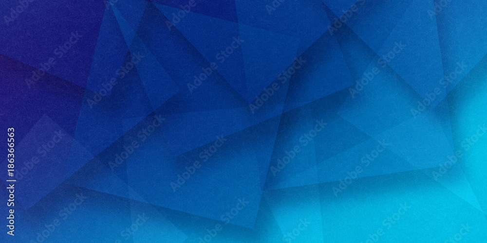 abstract blue background with layers of transparent shapes in random ...