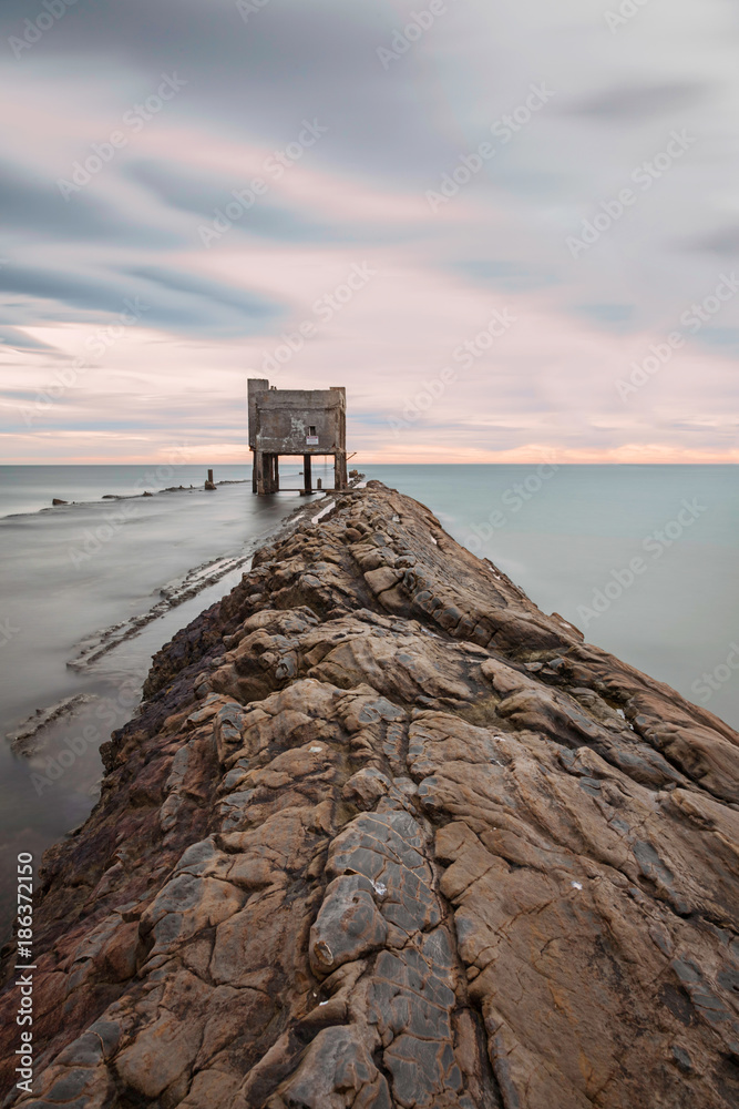 Del Trave Cliff in Conero Riviera, Ancona Italy, Vertical Stock Photo ...
