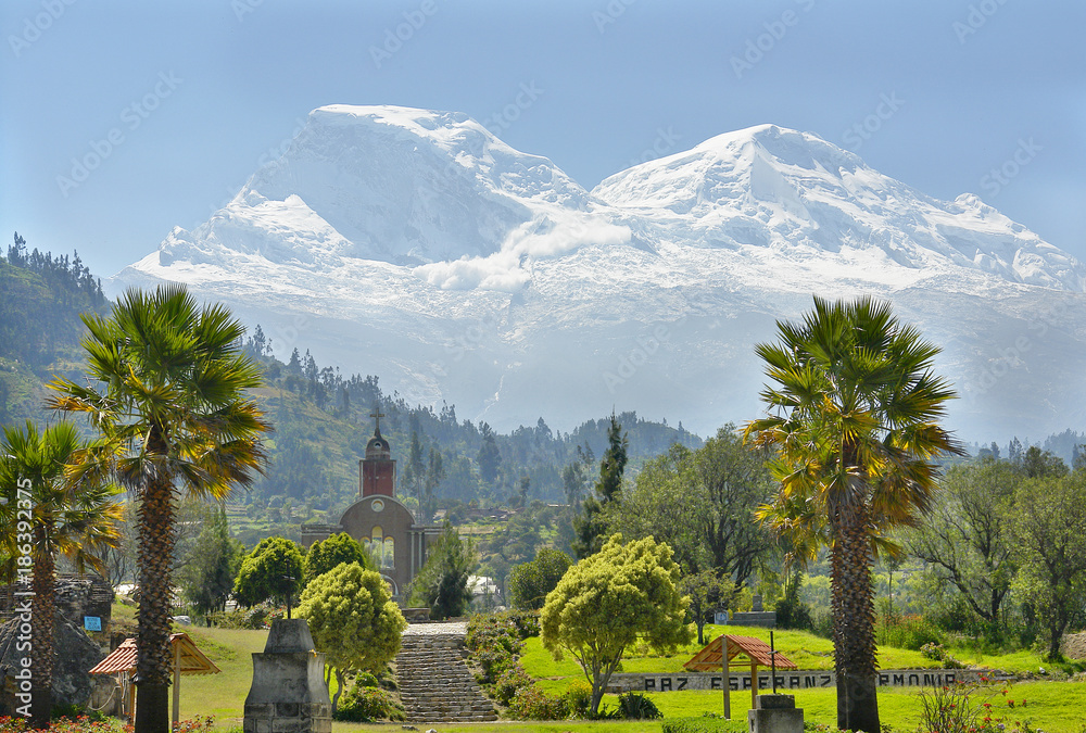 Yungay in north Peru destroyed by debris avalanche from Nevado ...
