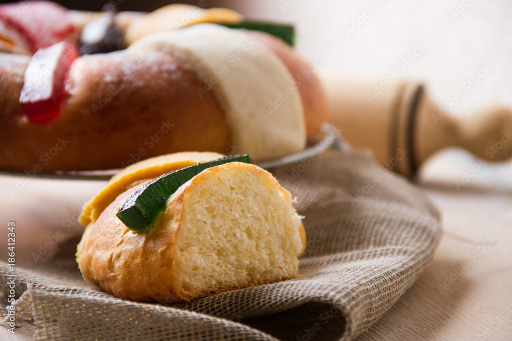 Kings day bread Stock Photo | Adobe Stock