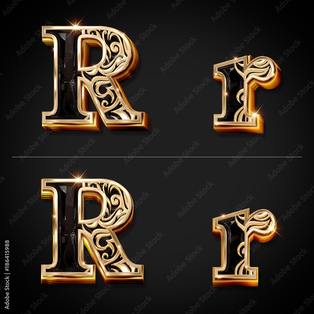 3Dテキスト-アルファベット-R Stock Illustration | Adobe Stock