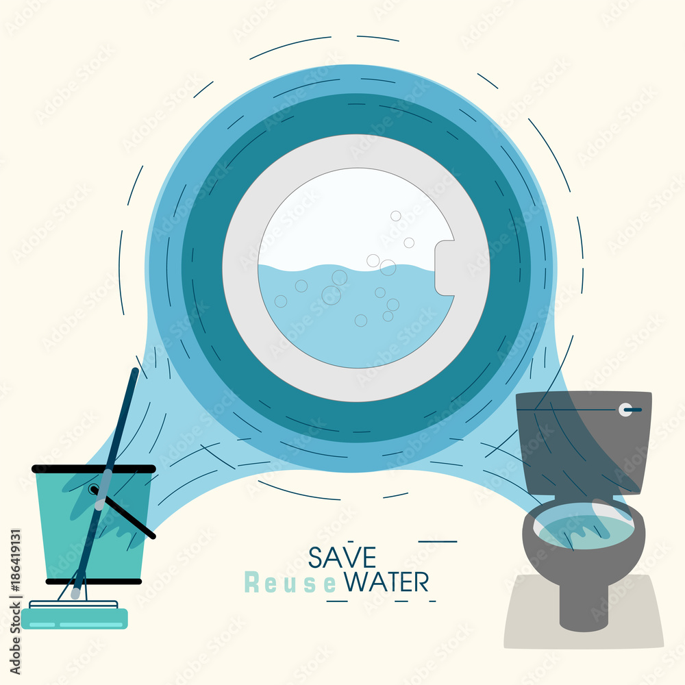 Operation of front door washer in ripples frame, on water flow ...