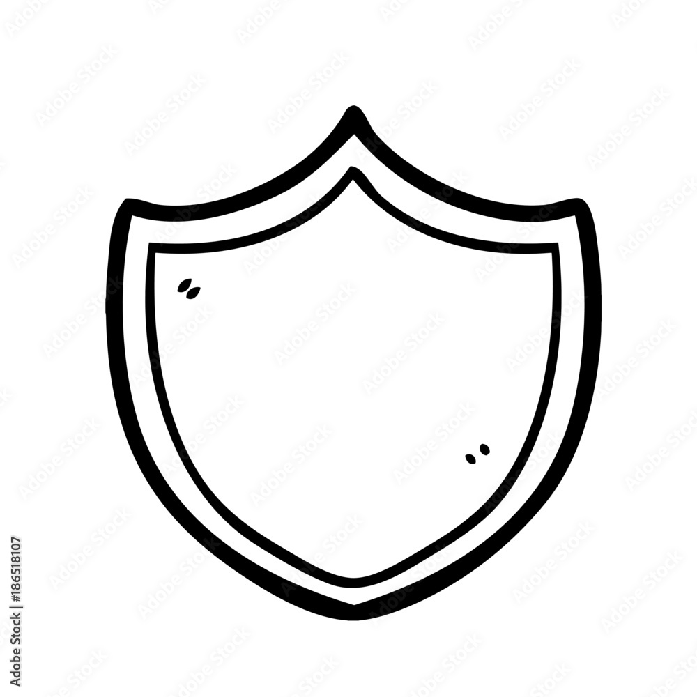 cartoon shield Stock Vector | Adobe Stock