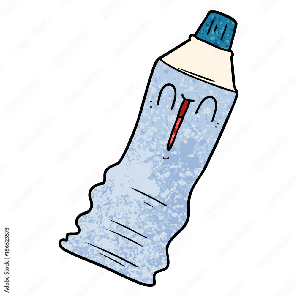 Cartoon Toothpaste Tube
