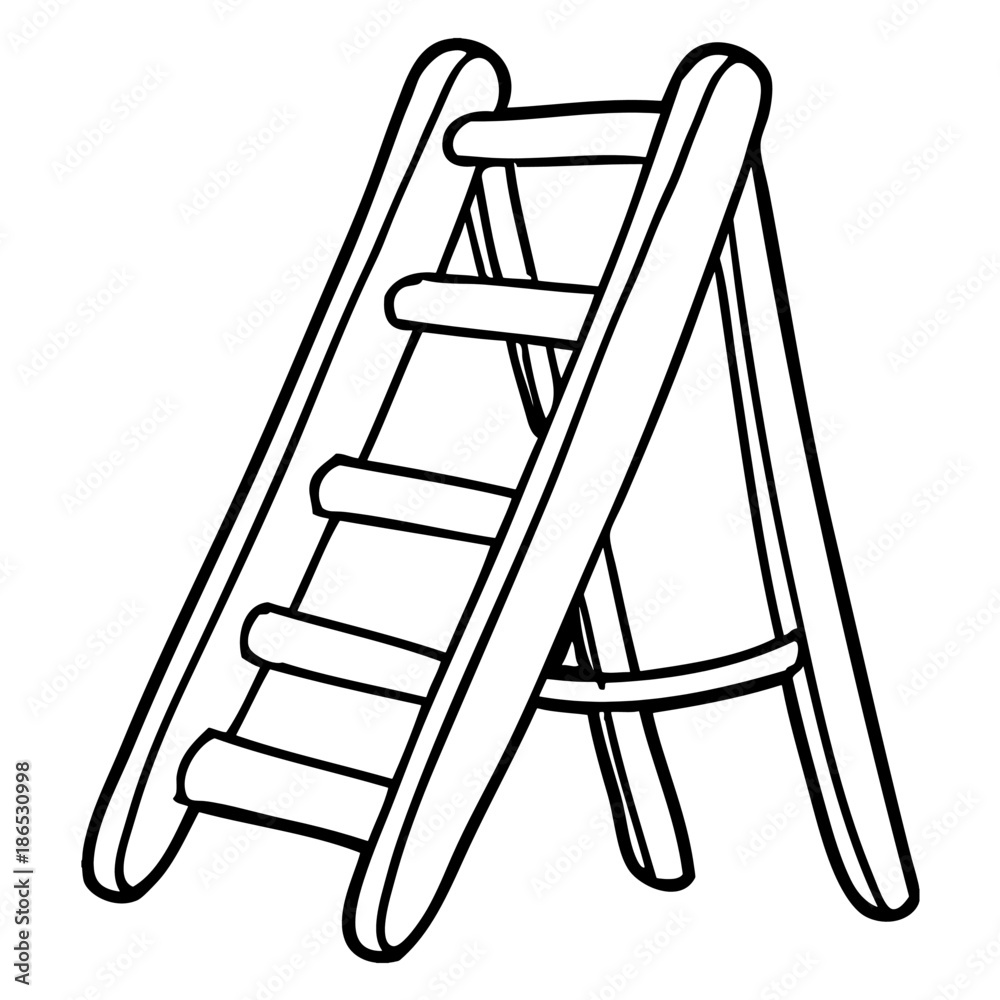 cartoon ladder Stock Vector | Adobe Stock