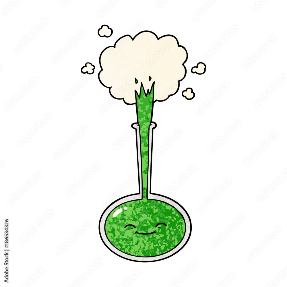 cartoon chemical reaction Stock Vector | Adobe Stock