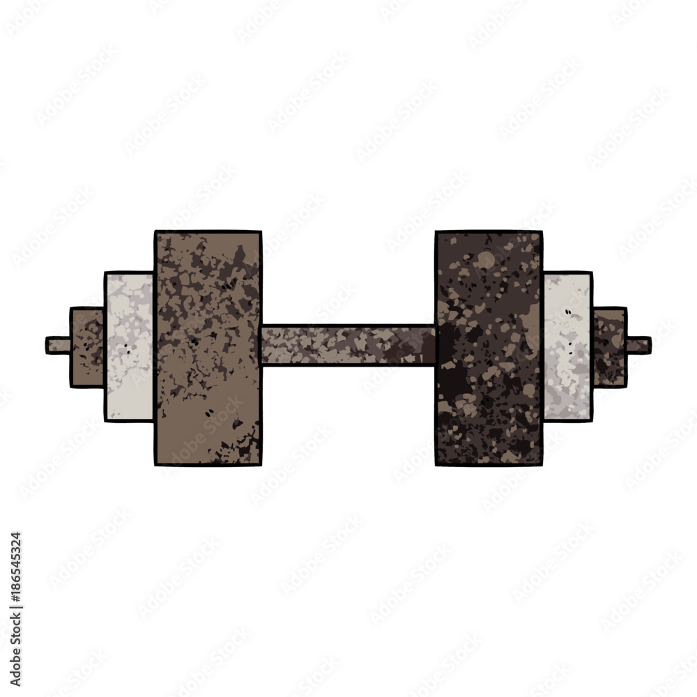 cartoon dumbbell Stock Vector | Adobe Stock