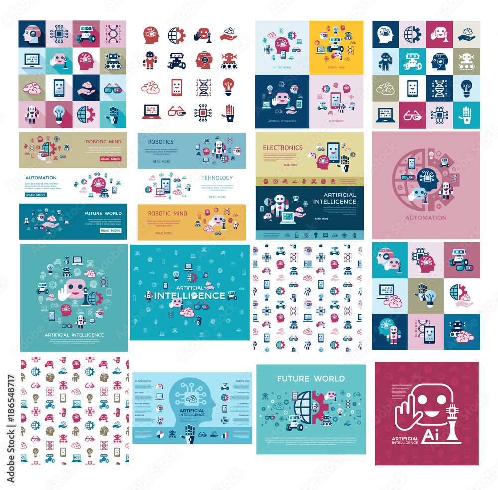 Digital vector artificial intelligence Stock Vector | Adobe Stock