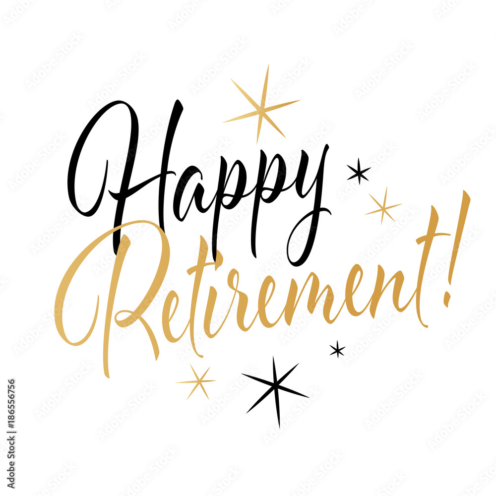 Happy retirement Stock Vector | Adobe Stock