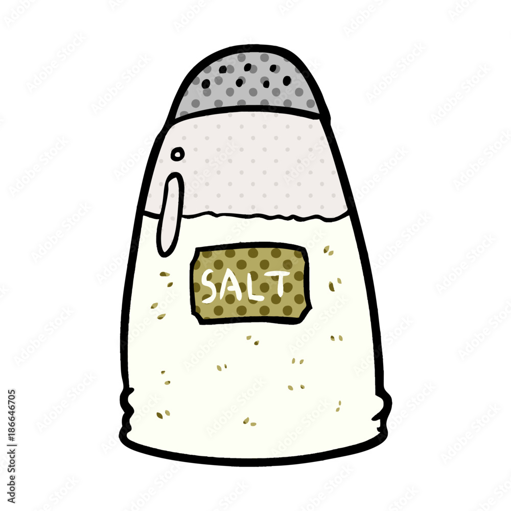 cartoon salt shaker Stock Vector | Adobe Stock