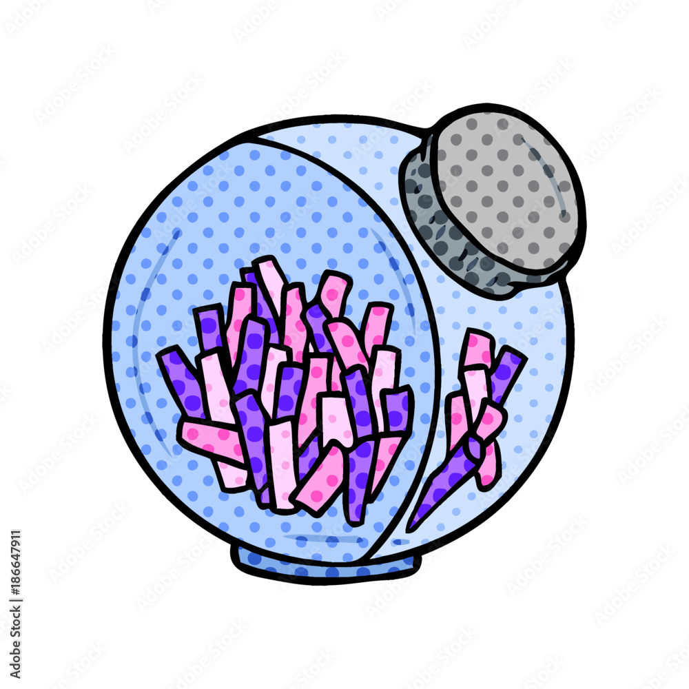 cartoon candy in a sweet jar Stock Vector | Adobe Stock