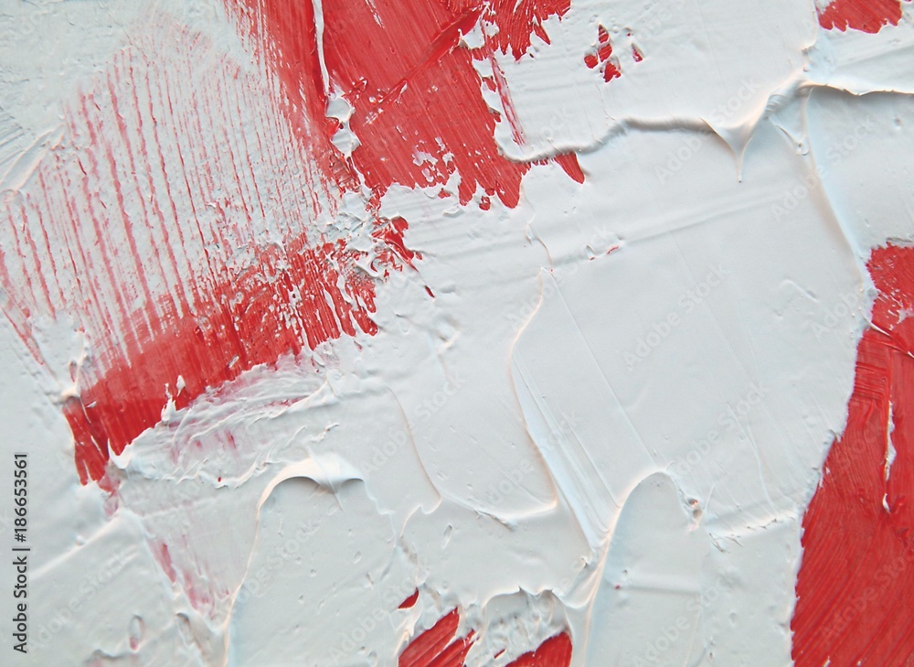 Colorfull paint close up texture with pallete knife storkes of brown ...