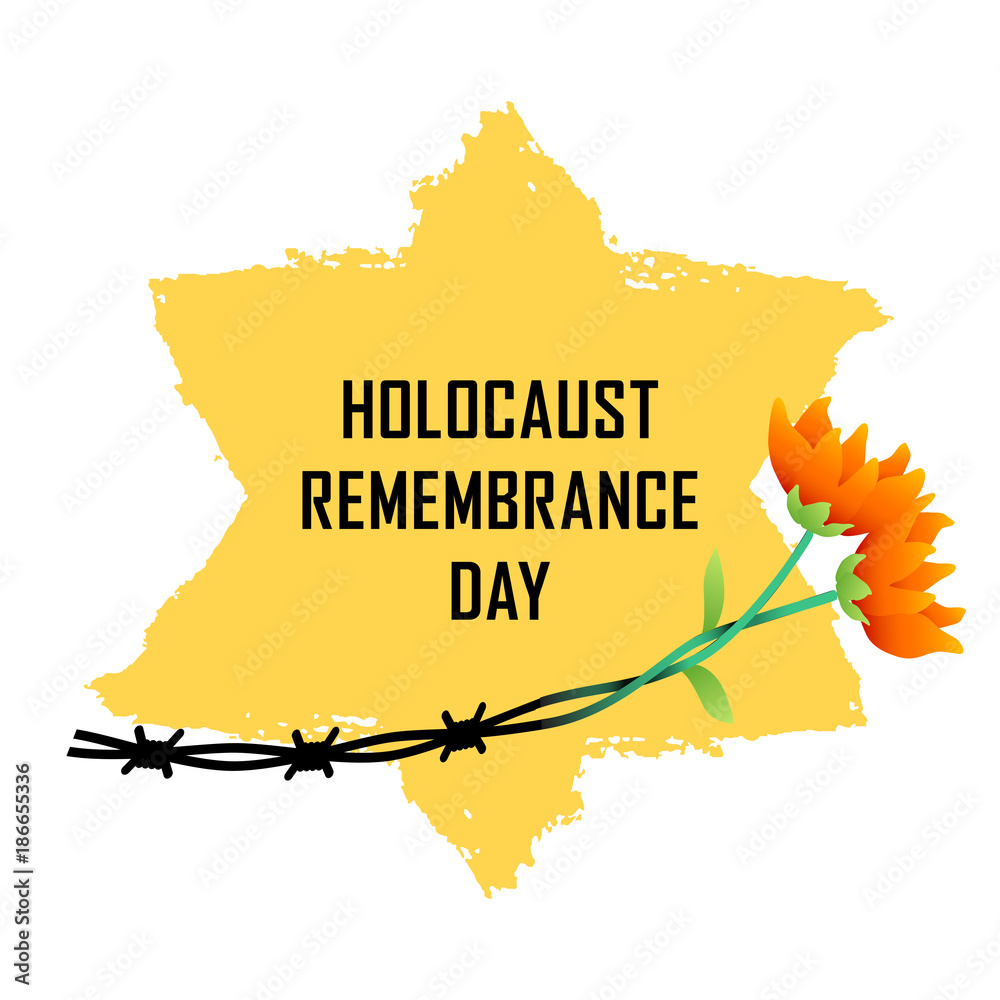 Holocaust Remembrance Day. Concentration Camps. Yellow Star of David ...
