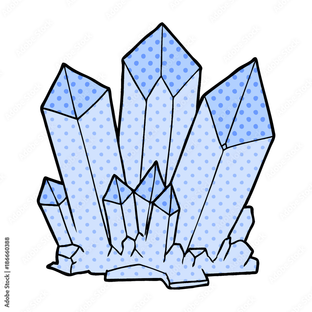 cartoon crystals Stock Vector | Adobe Stock