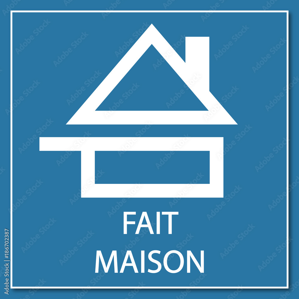 Logo fait maison. Restaurant. Stock Vector | Adobe Stock