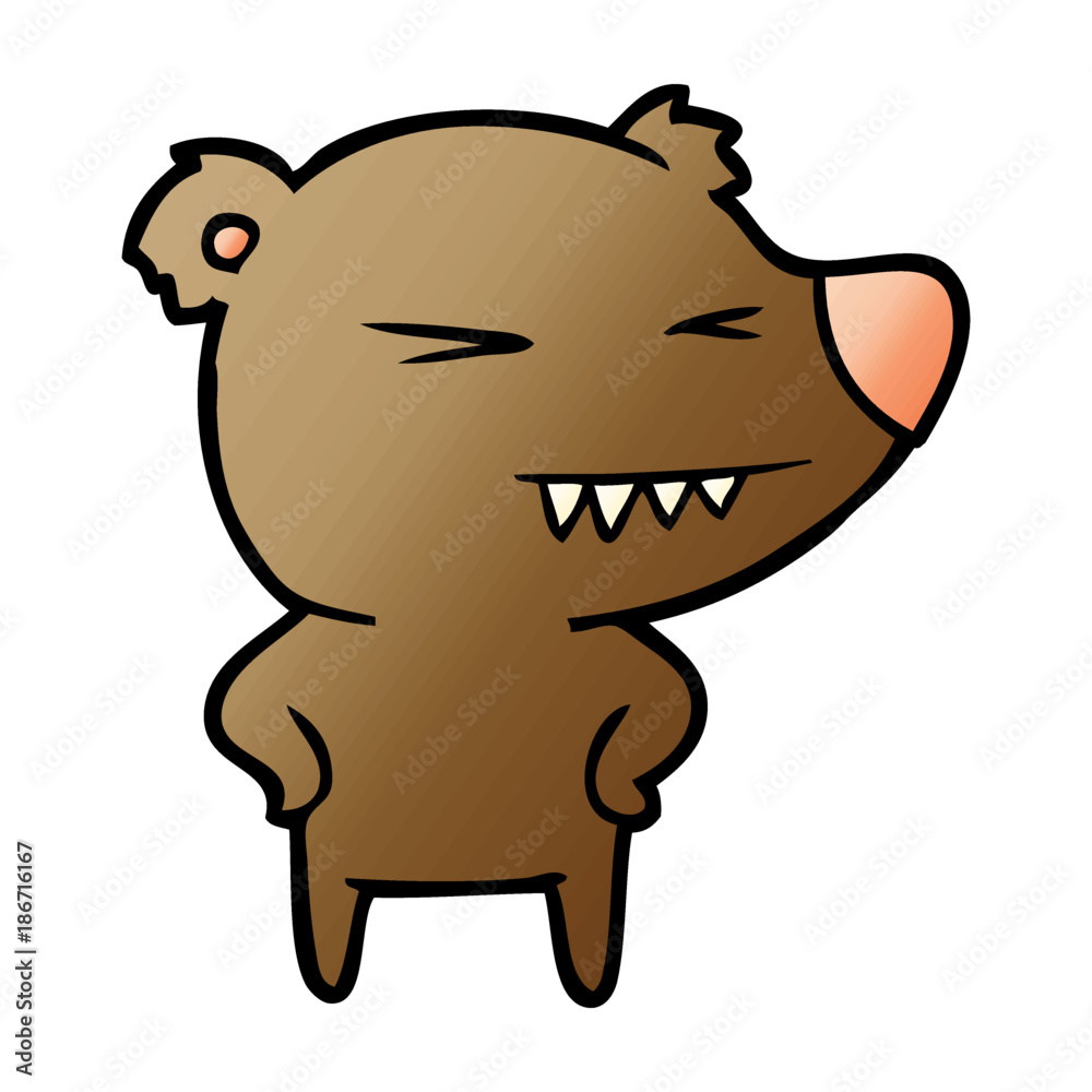 Angry Bear Cartoon