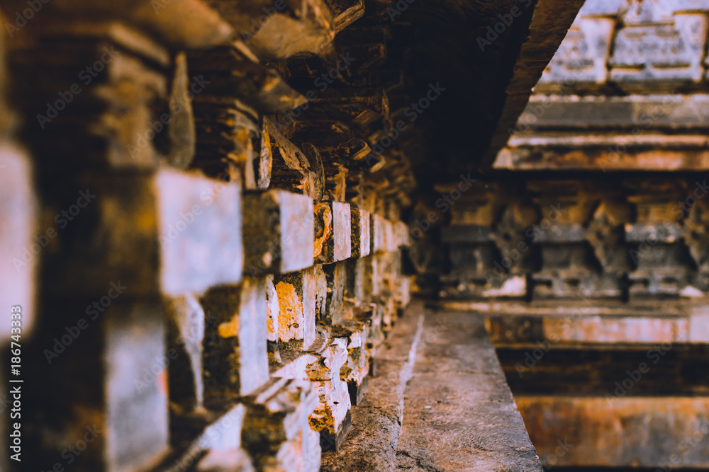 Hindu Architectures of beluru and halebidu of Hoysala Dynasty Stock ...