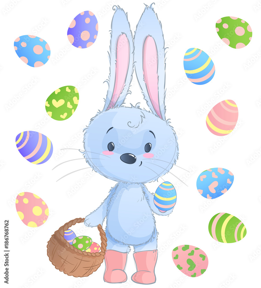 Cute Easter Eggs Clipart