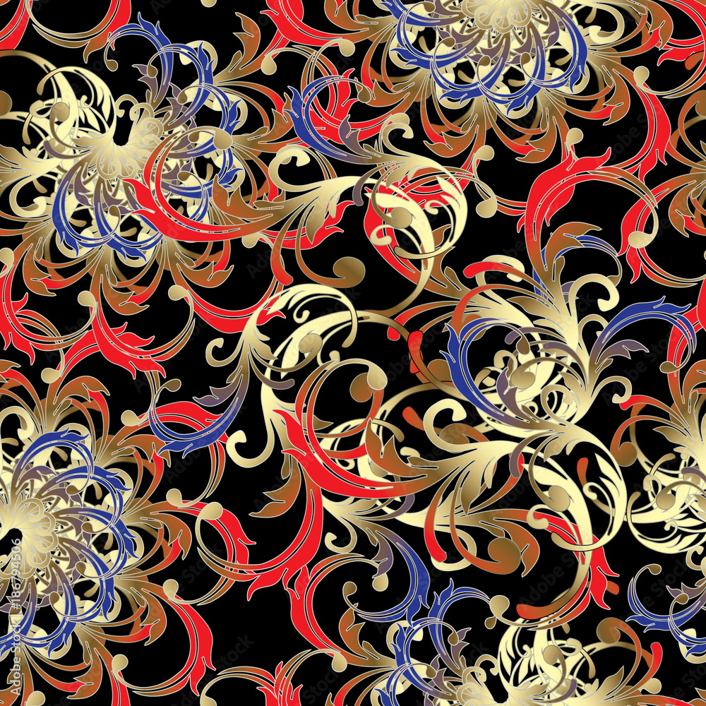 Red And Blue Vintage Background
